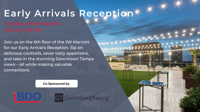 Early Arrivals Reception | ACG Florida Capital Connection